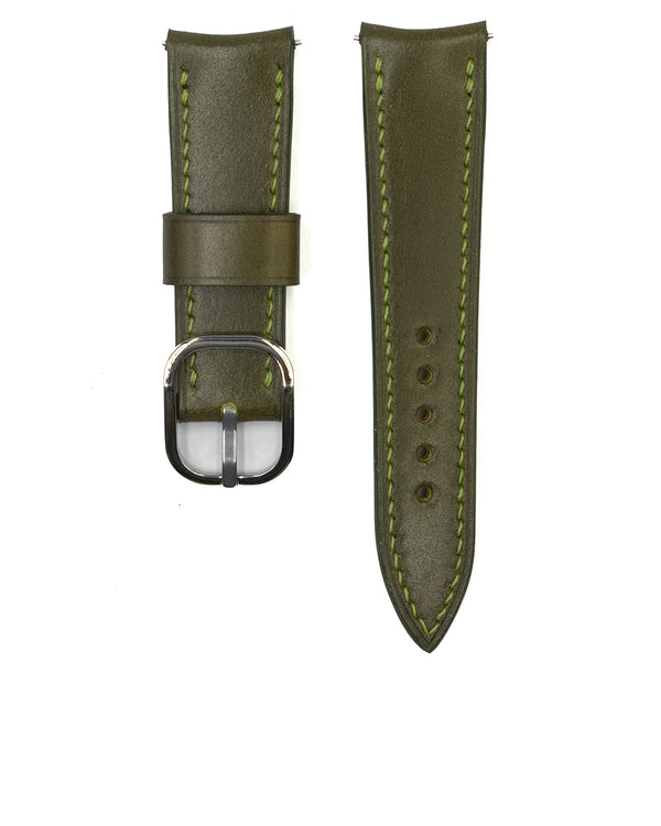 (19mm) Shell Cordovan - Olive Green - Monstraps