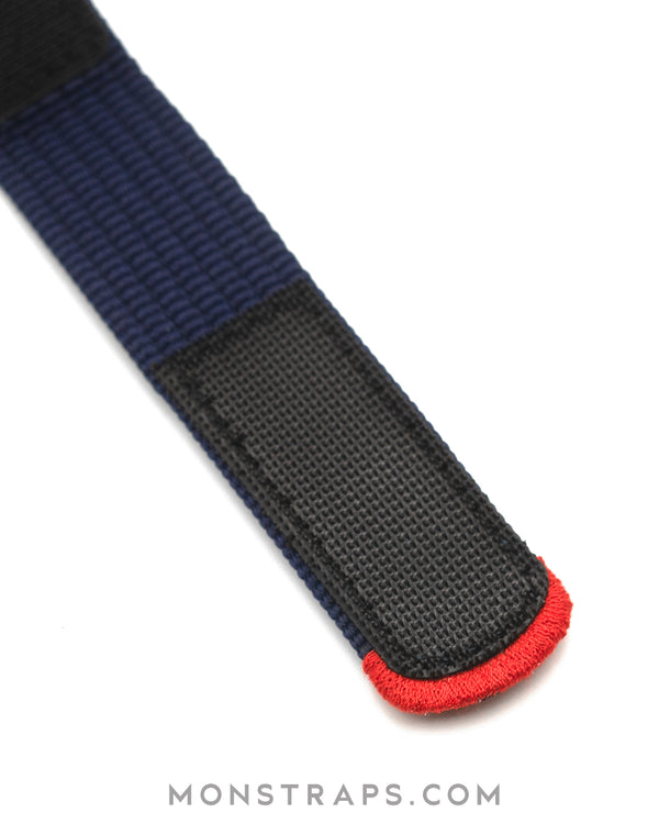 Velcro Premium - Dark Navy with Red Edge - Monstraps