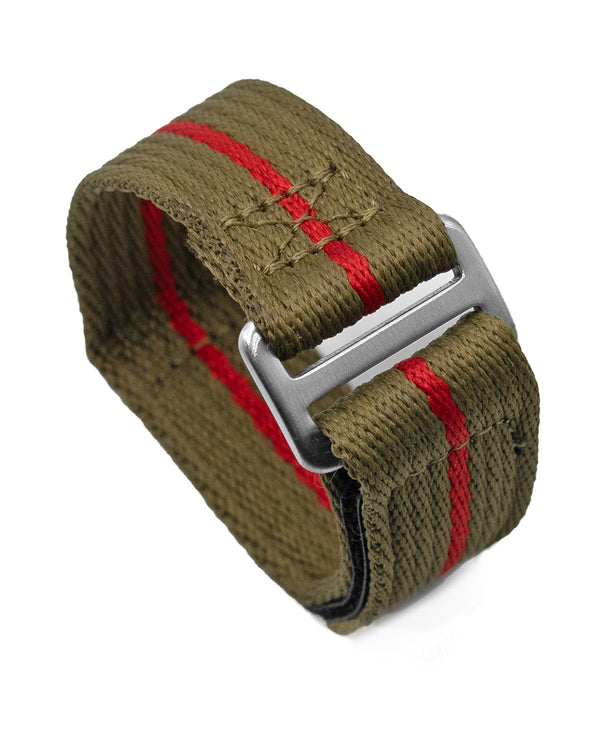 Velcro Premium - Khaki with Red Stripe (Regular and Short Option ...