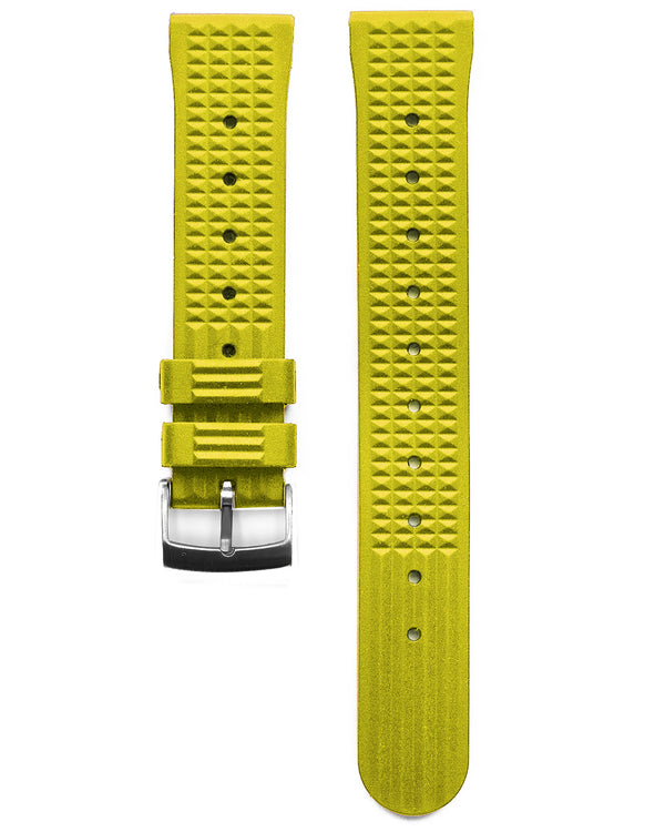 FKM RUBBER - WAFFLE STRAP (YELLOW, VINTAGE STYLE) - Monstraps