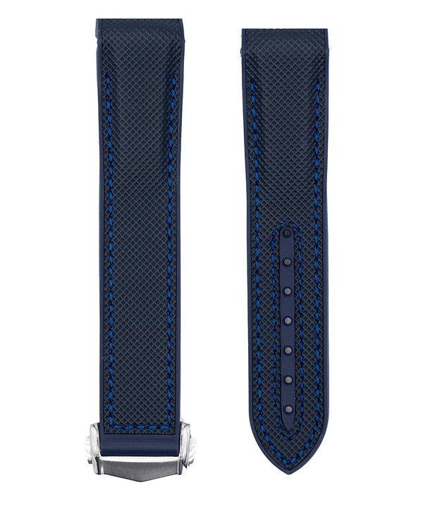 HYBRID RUBBER- FOR SEAMASTER (NAVY BLUE NYLON) - Monstraps